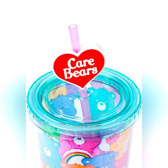 Care Bears | Dining | Care Bears Tumbler With Lid And Topper Straw 24oz ...
